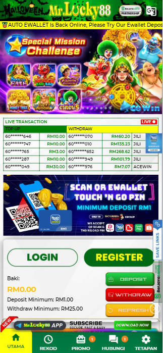 MrLucky88 | RM15 New Register Free | Free Credit 365 RM2